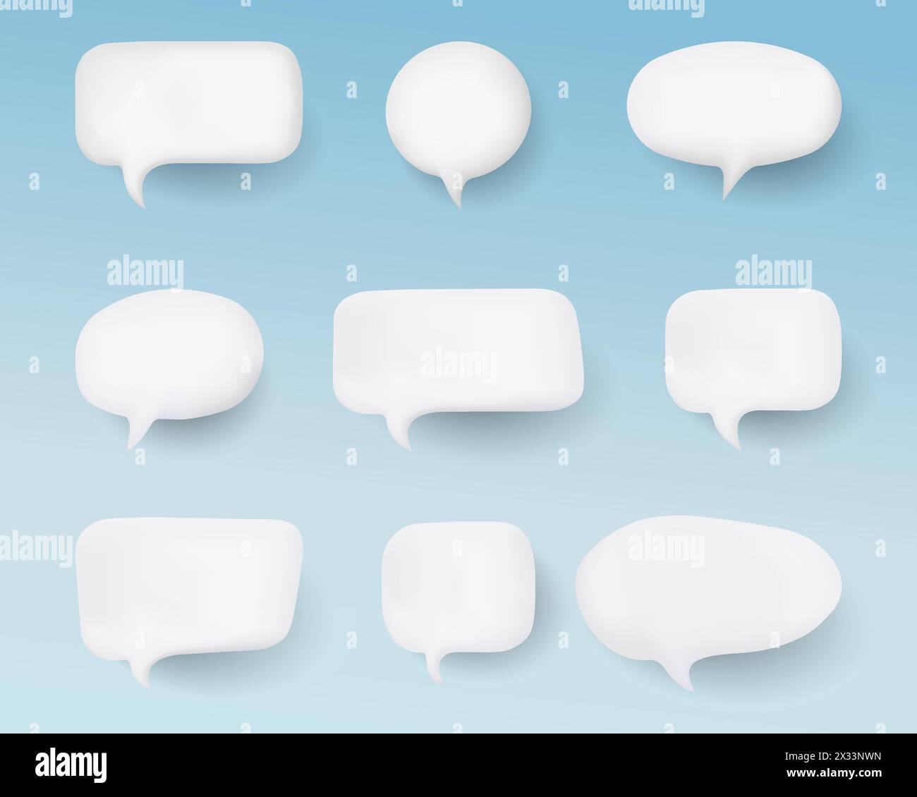 Chat icon set dialog Stock Vector Images - Alamy
