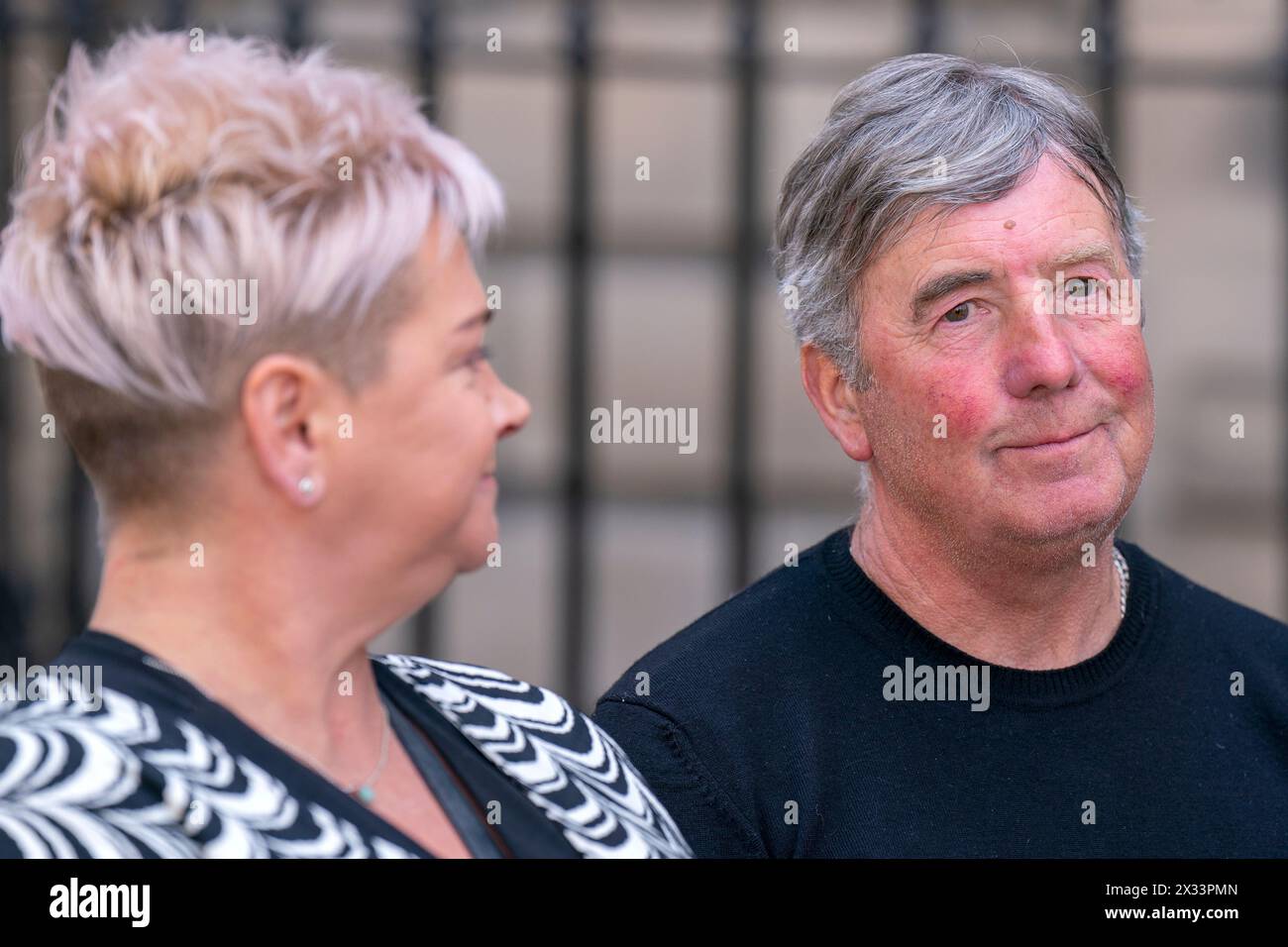David Lorimer, husband of the late Caren Lorimer, with his niece Joanne ...