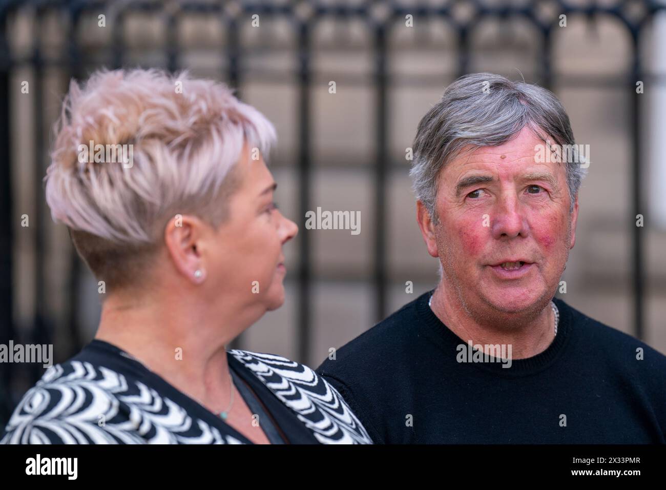 David Lorimer, husband of the late Caren Lorimer, with his niece Joanne ...