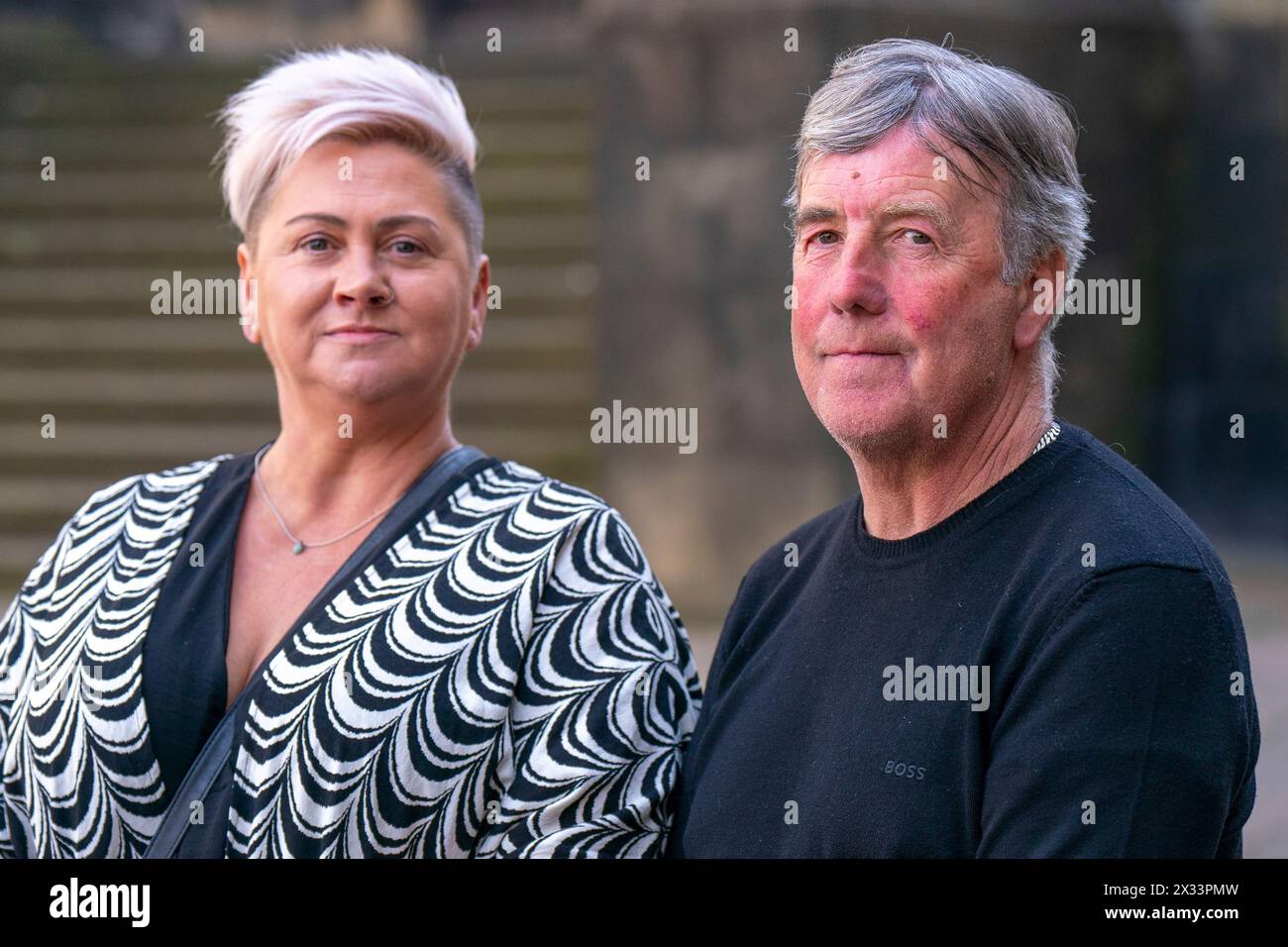 David Lorimer, husband of the late Caren Lorimer, with his niece Joanne ...