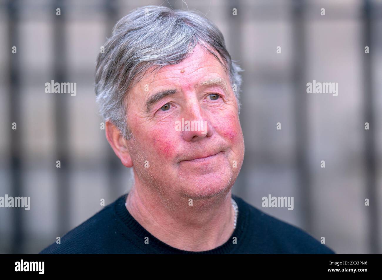 David Lorimer, husband of the late Caren Lorimer, outside the Court of ...