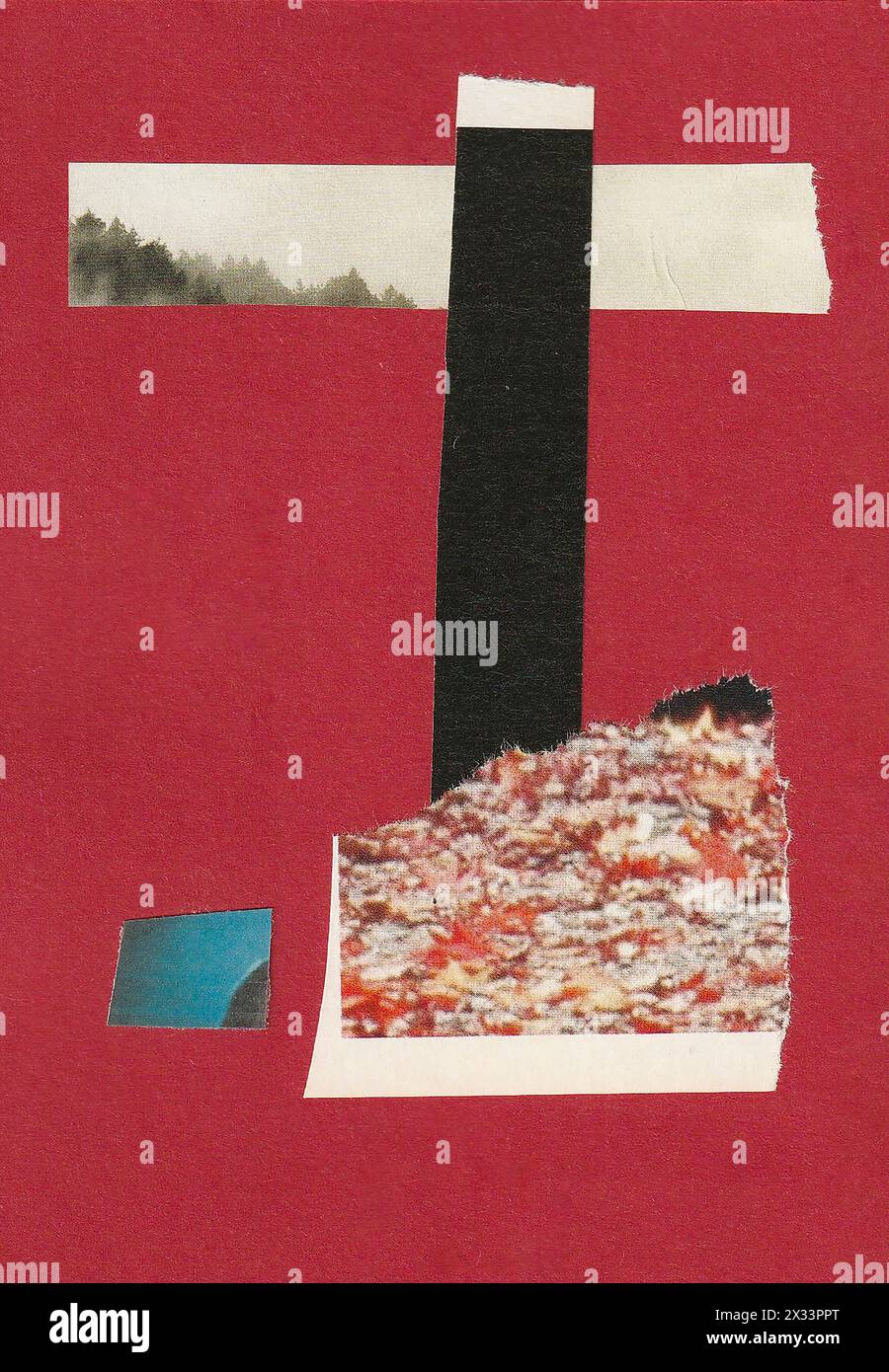 colored paper collage with contrasting stripes Stock Photo - Alamy