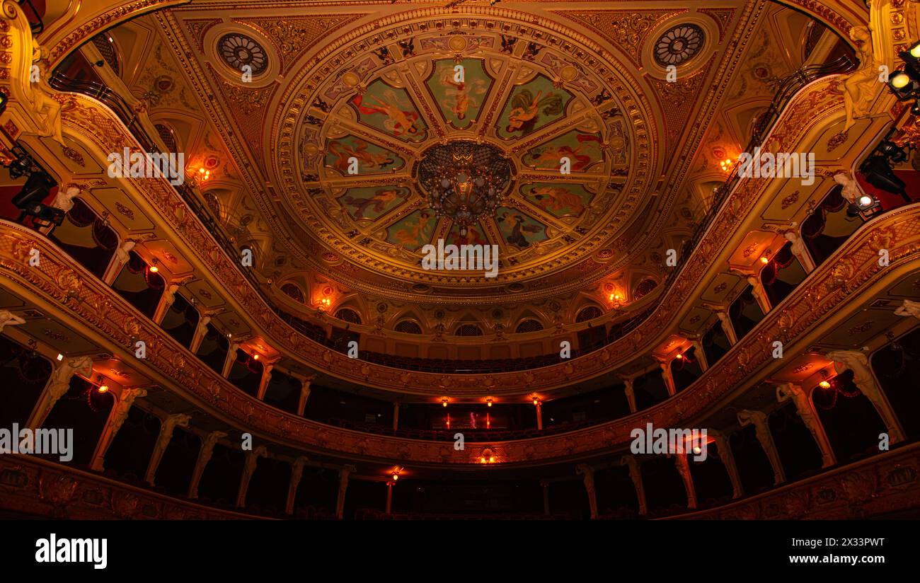 Lviv, Ukraine - April 24, 2024: Lviv opera house interior Stock Photo ...