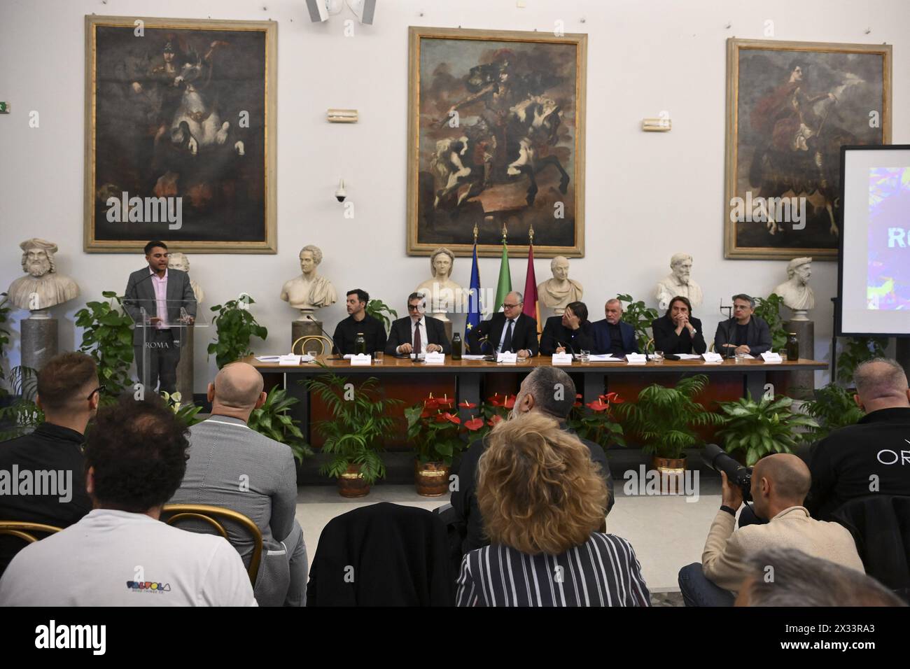 Rome, Italy. 24th Apr, 2024. During the press conference to present the ...