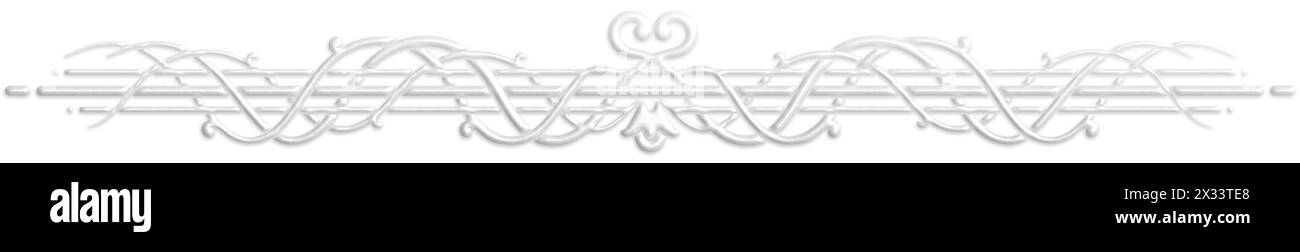 Art Deco style illustration creating a border with interlocking lines ...