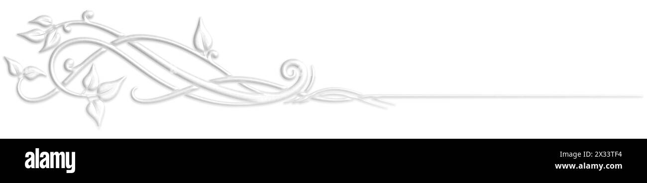 Art Deco style illustration creating a border with leaves that look ...