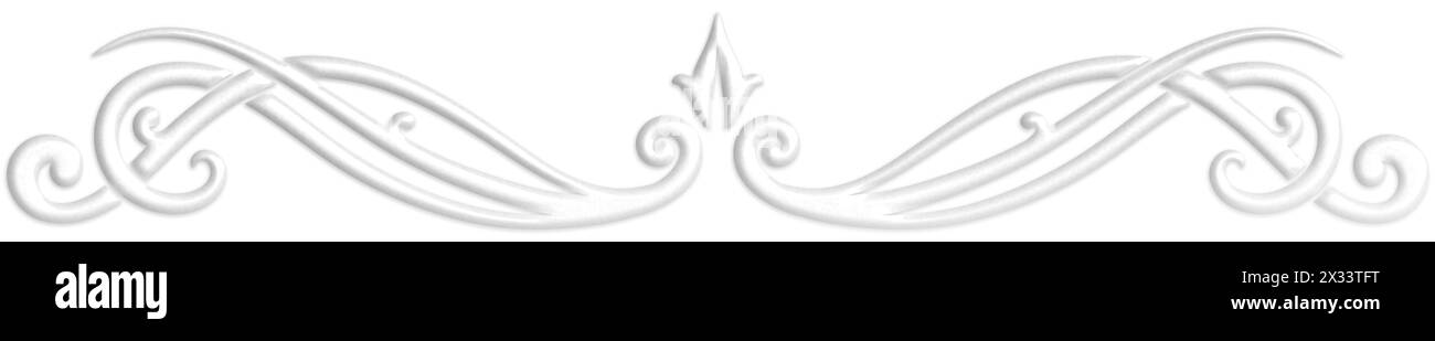 Art Deco style illustration creating a border with interlocking lines ...