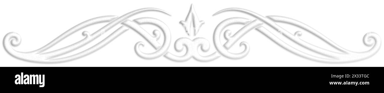 Art Deco style illustration creating a border with interlocking lines ...