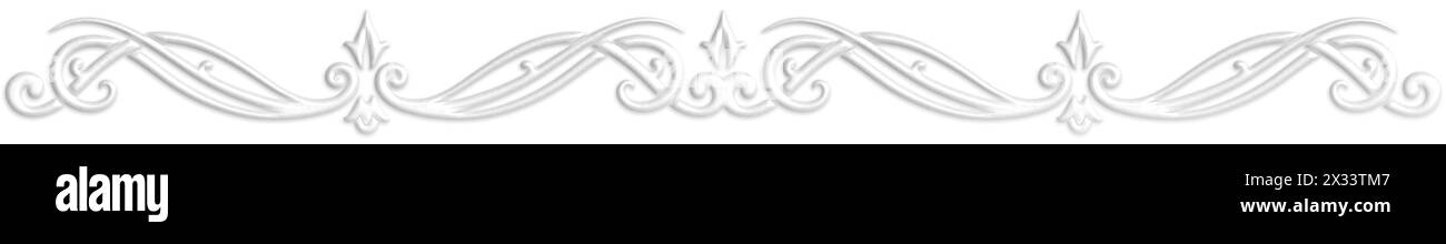 Art Deco style illustration creating a border with interlocking lines ...