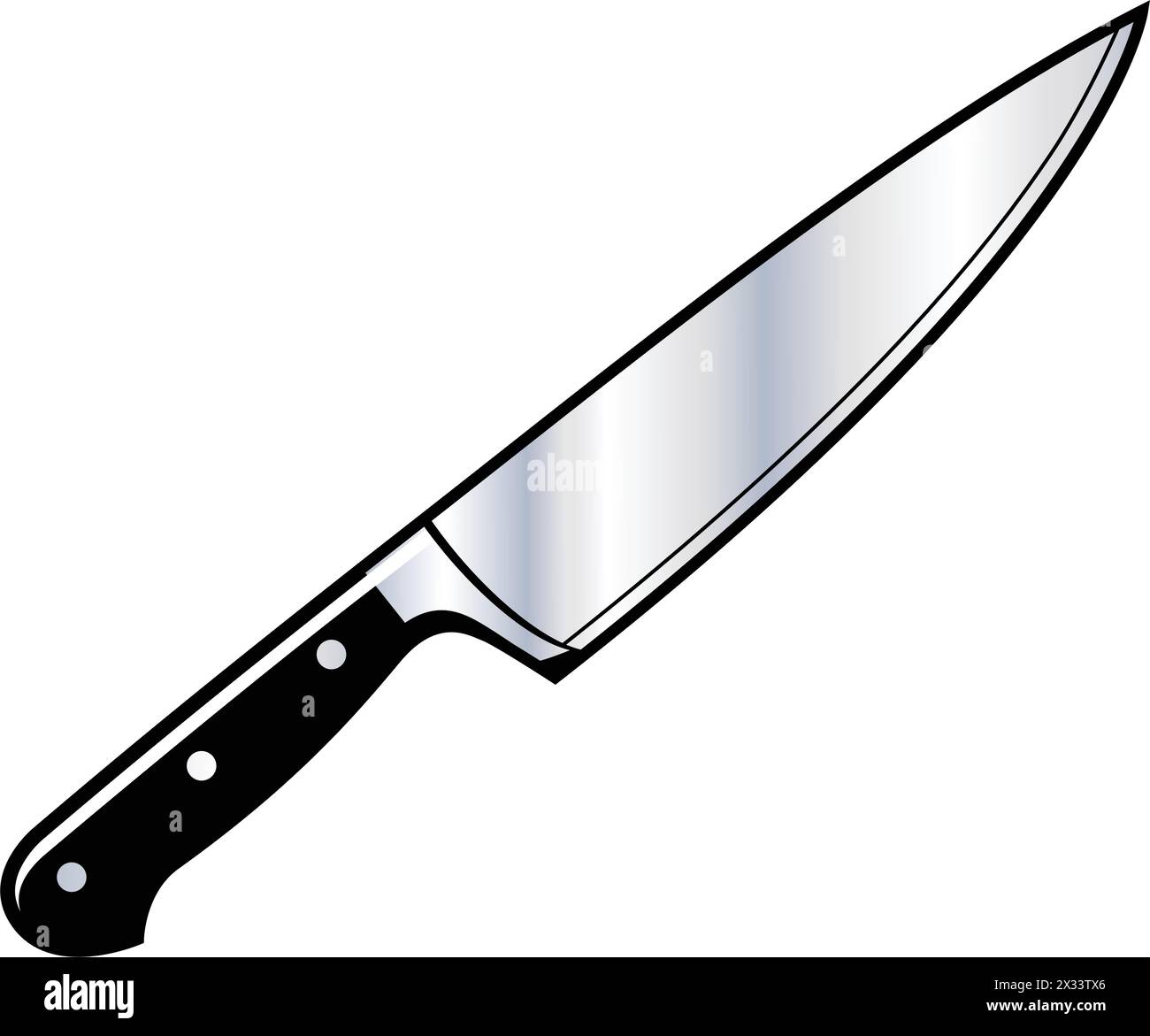 german style chef knife icon isolated on transparent background vector ...