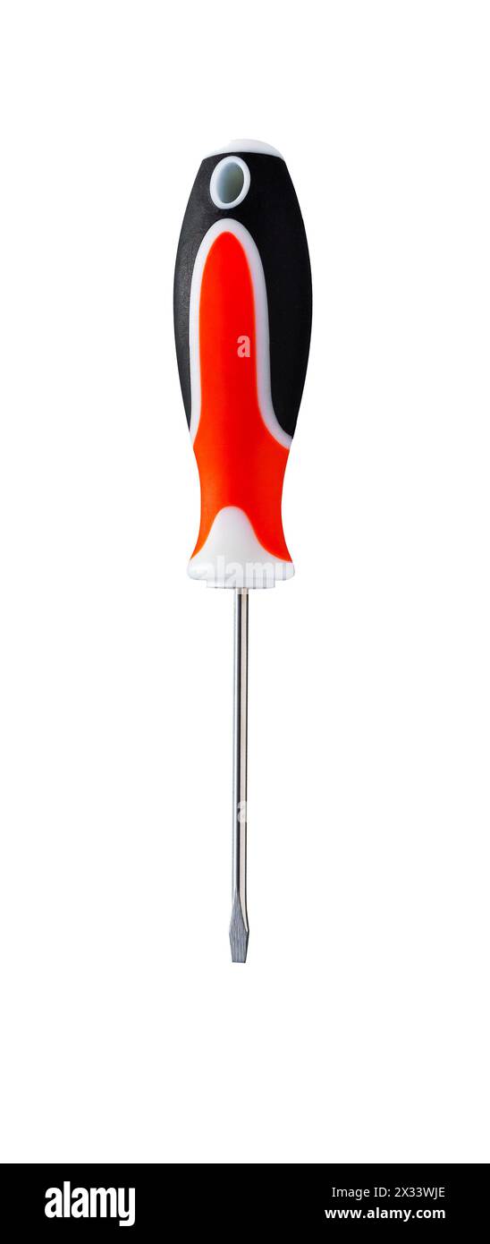 Screwdriver isolated on white background. Screwdriver is in the ...