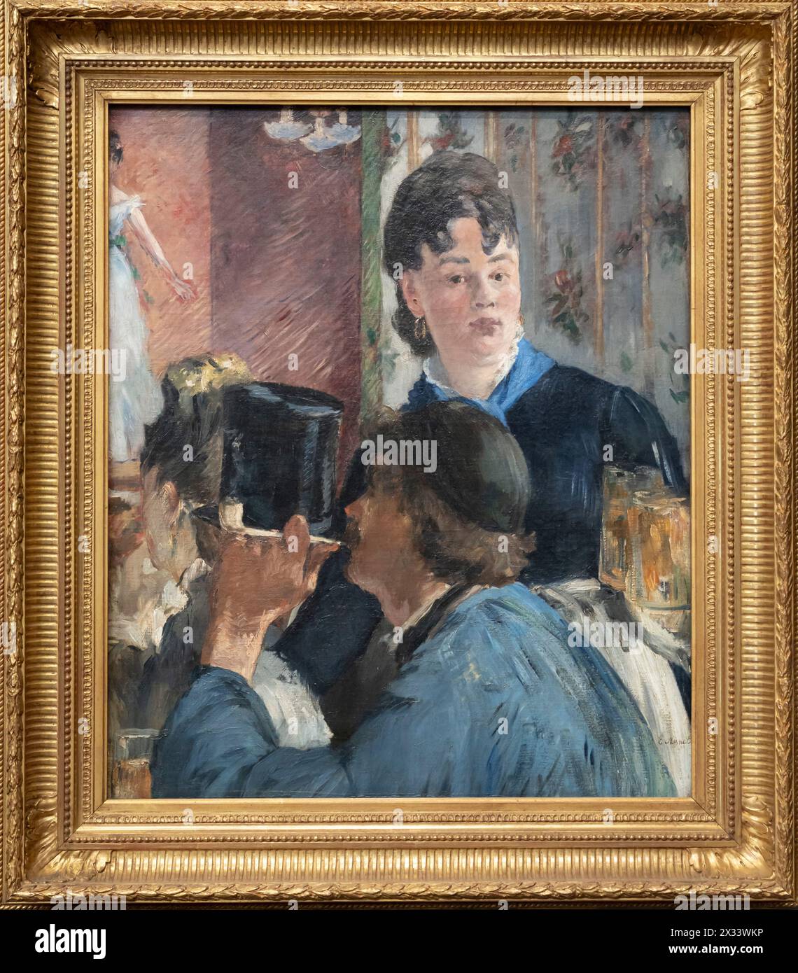 Paris, France - 04 12 2024: Orsay Museum. The Waitress painted by ...