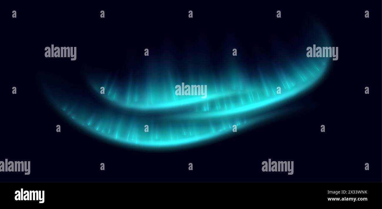 Northern lights, aurora borealis effect, realistic glowing lights ...