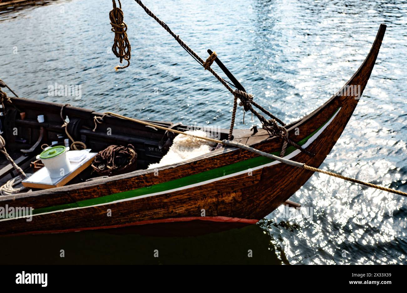 stem of viking ship Stock Photo - Alamy