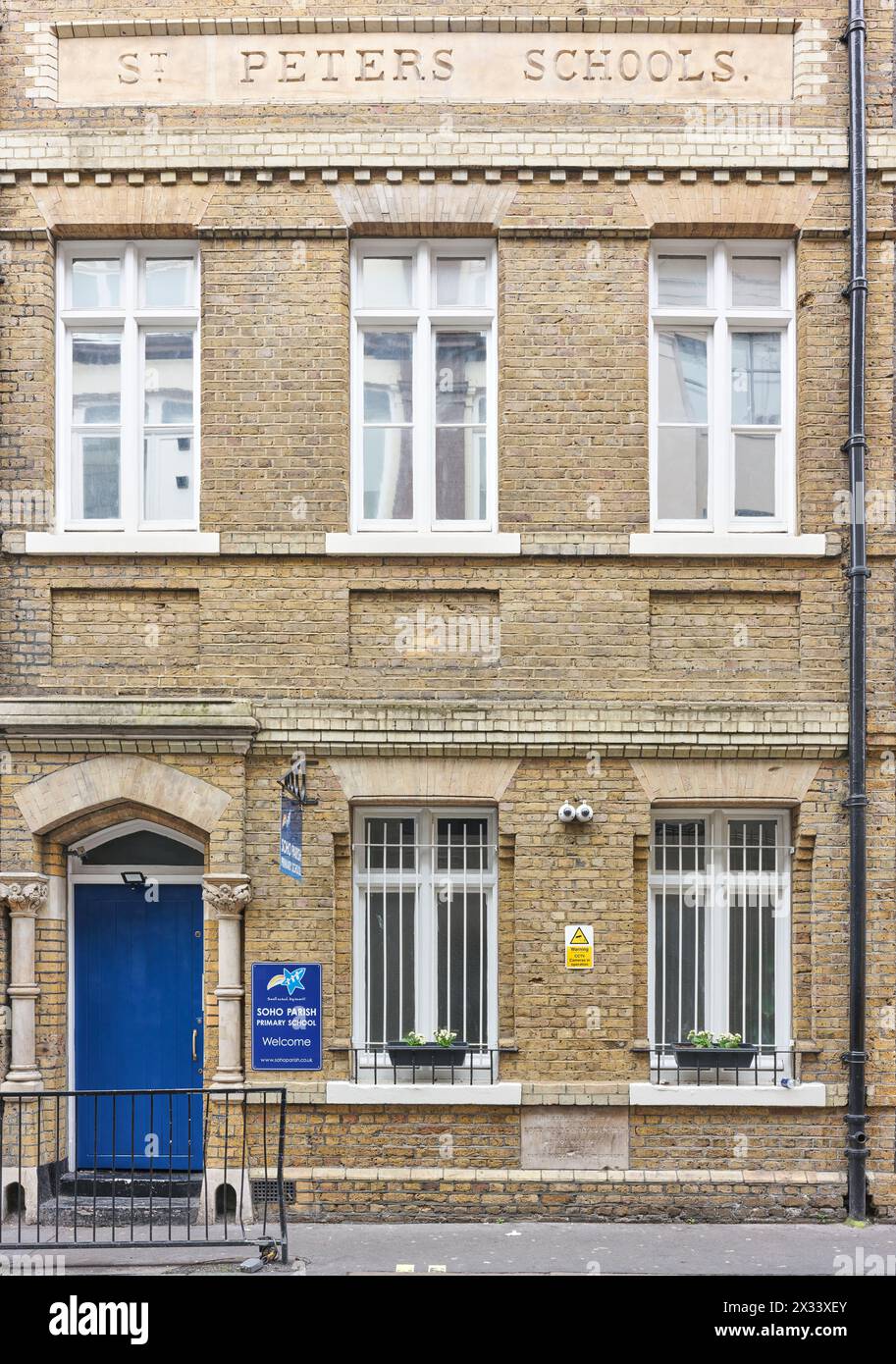 St Peters Schools, Soho parish primary school, London, England Stock ...