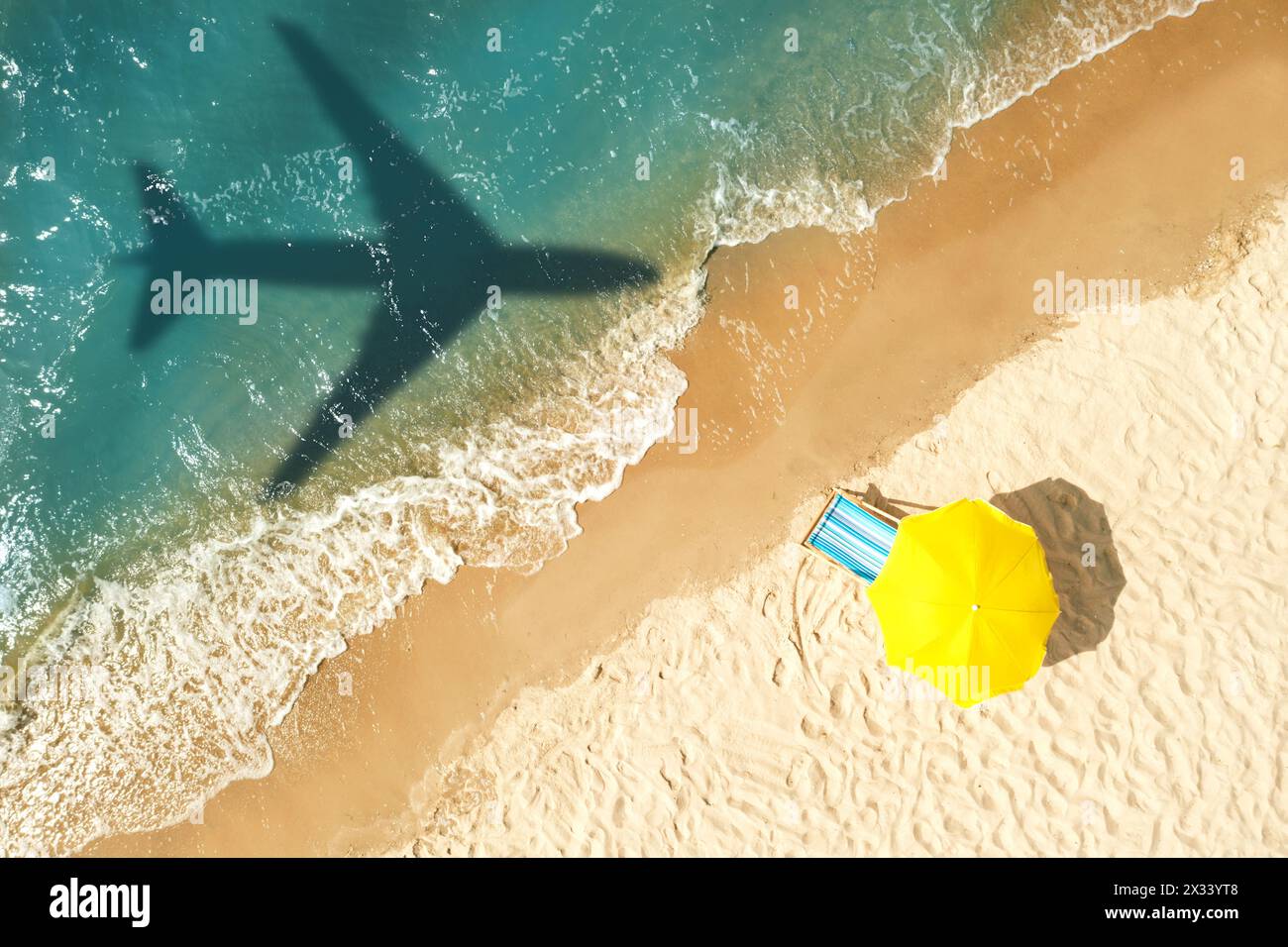 Flying above exotic island sandy hi-res stock photography and images ...