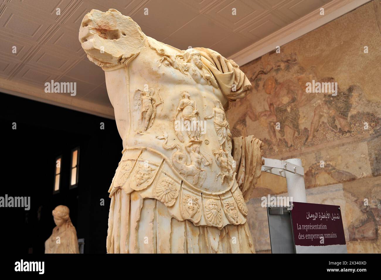 Headless statue representing the Roman Emperor Stock Photo - Alamy