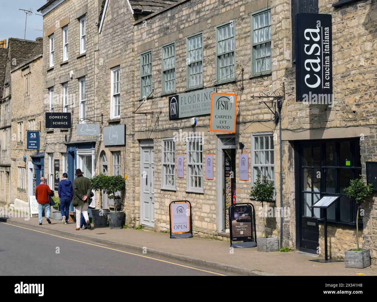 Tetbury, Gloucestershire, England, UK - 13 April 2024: People walking ...