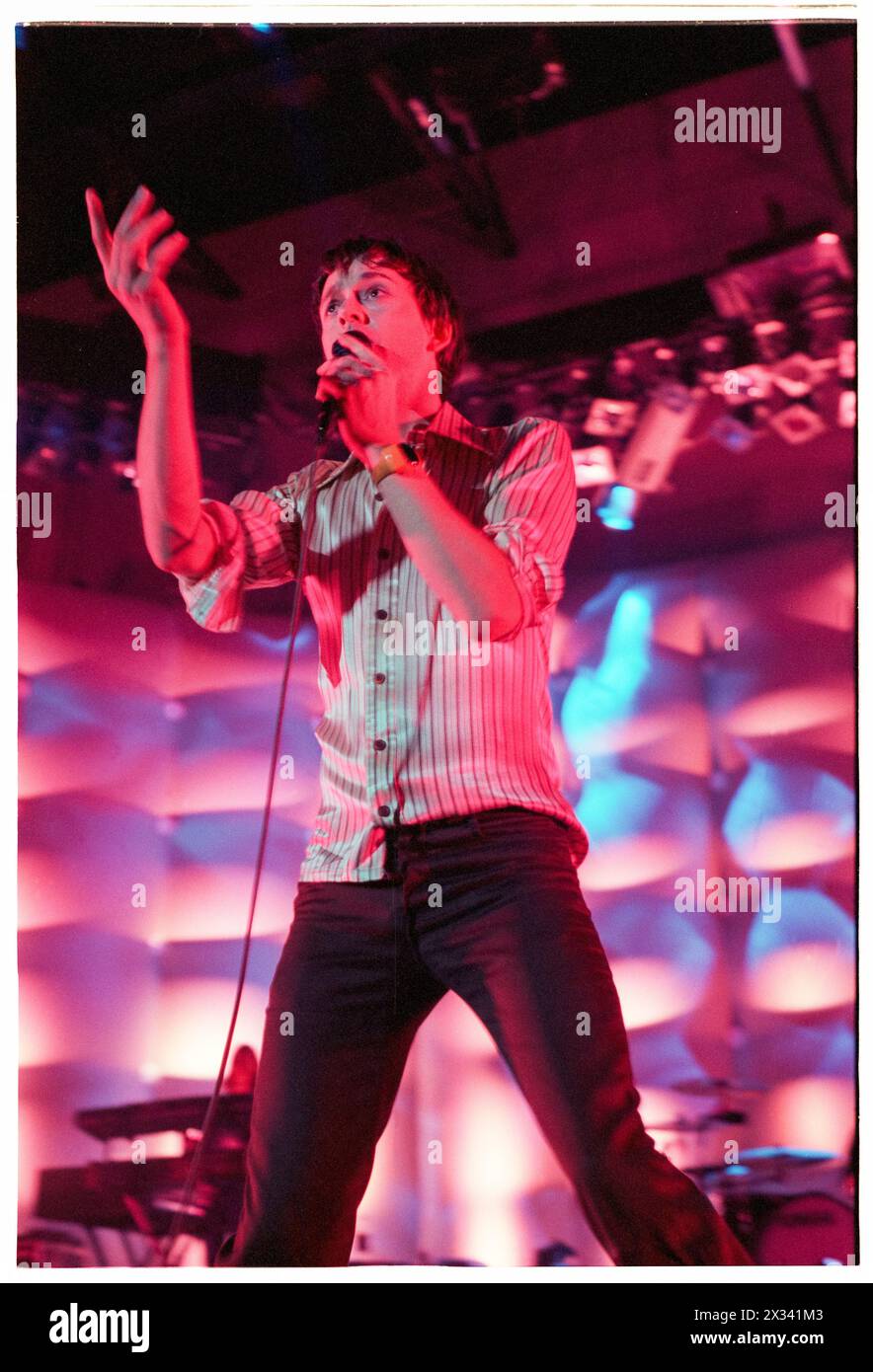 JARVIS COCKER, DIFFERENT CLASS TOUR, 1996: Jarvis Cocker of the band Pulp playing at Cardiff ...