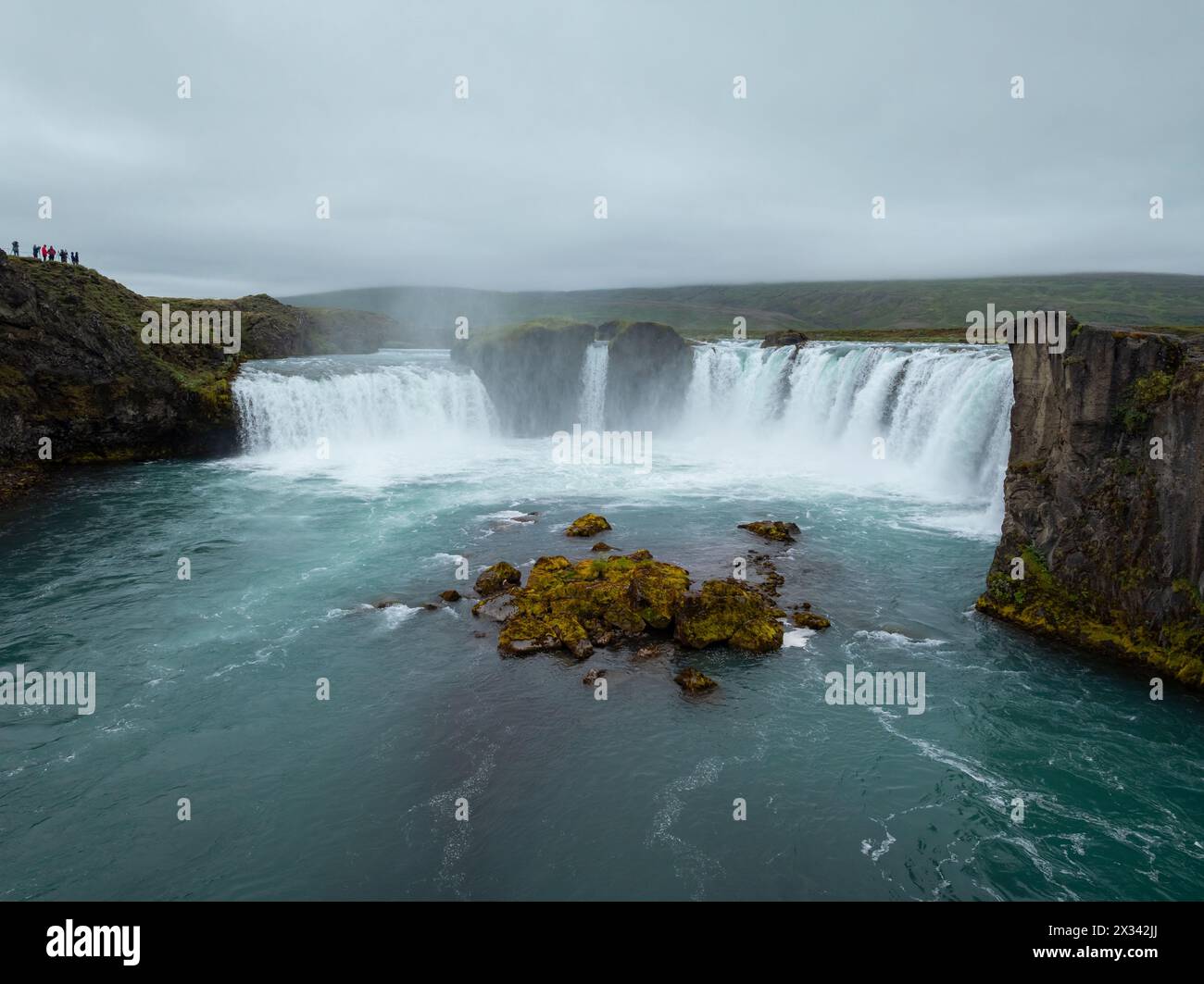 Fantastic shot of the Godafoss waterfall in Iceland and its incredible ...