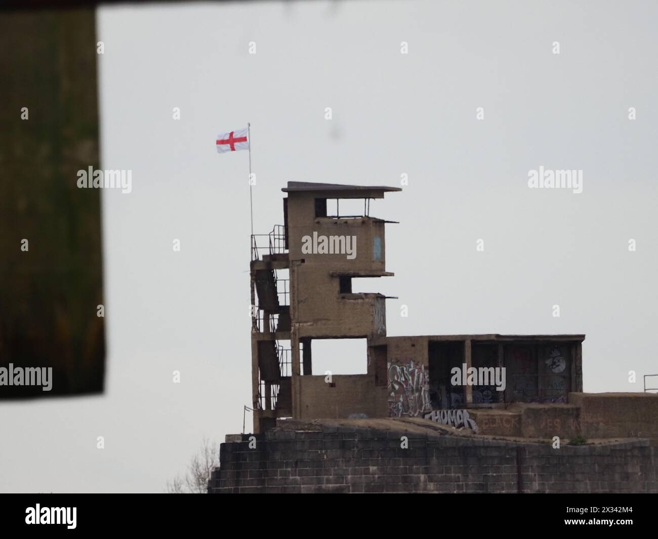 Sheerness, Kent, UK. 24th Apr, 2024. Iconic gun tower 'No 1 The Thames ...
