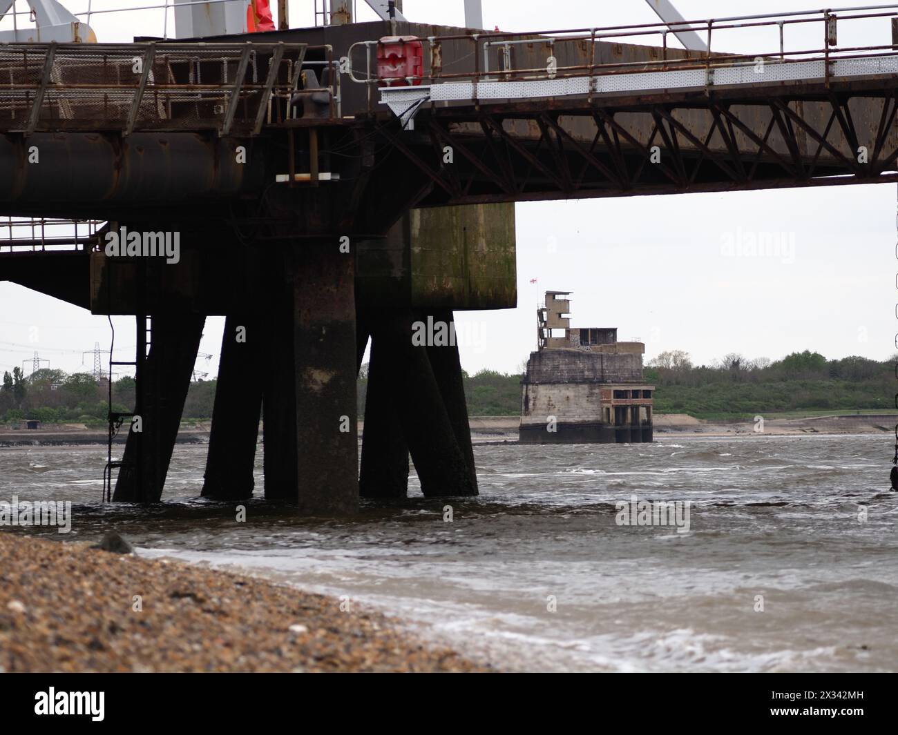 Sheerness, Kent, UK. 24th Apr, 2024. Iconic gun tower 'No 1 The Thames ...