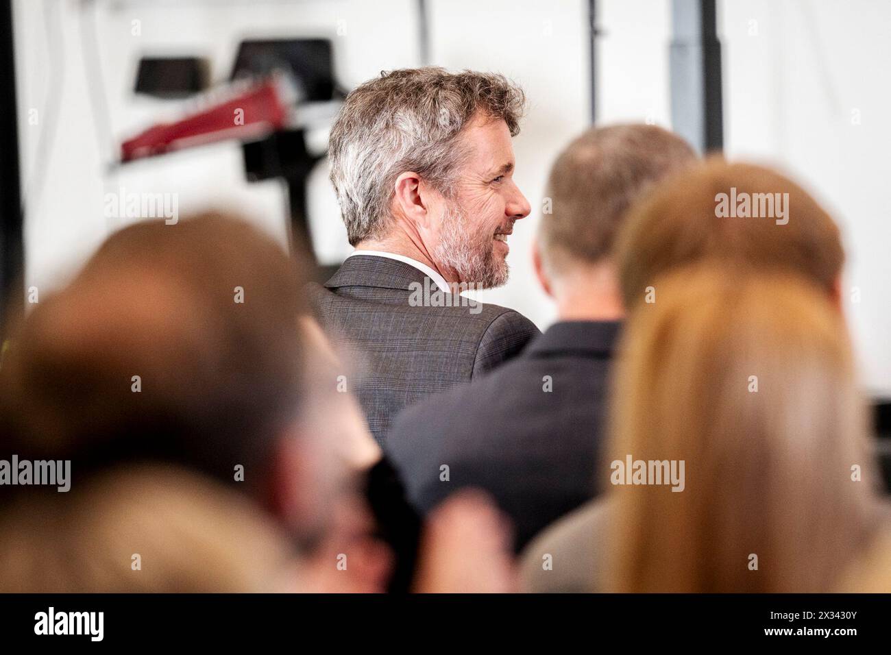 Copenhagen, Denmark. 25th Apr, 2021. King Frederick X at the opening of ...