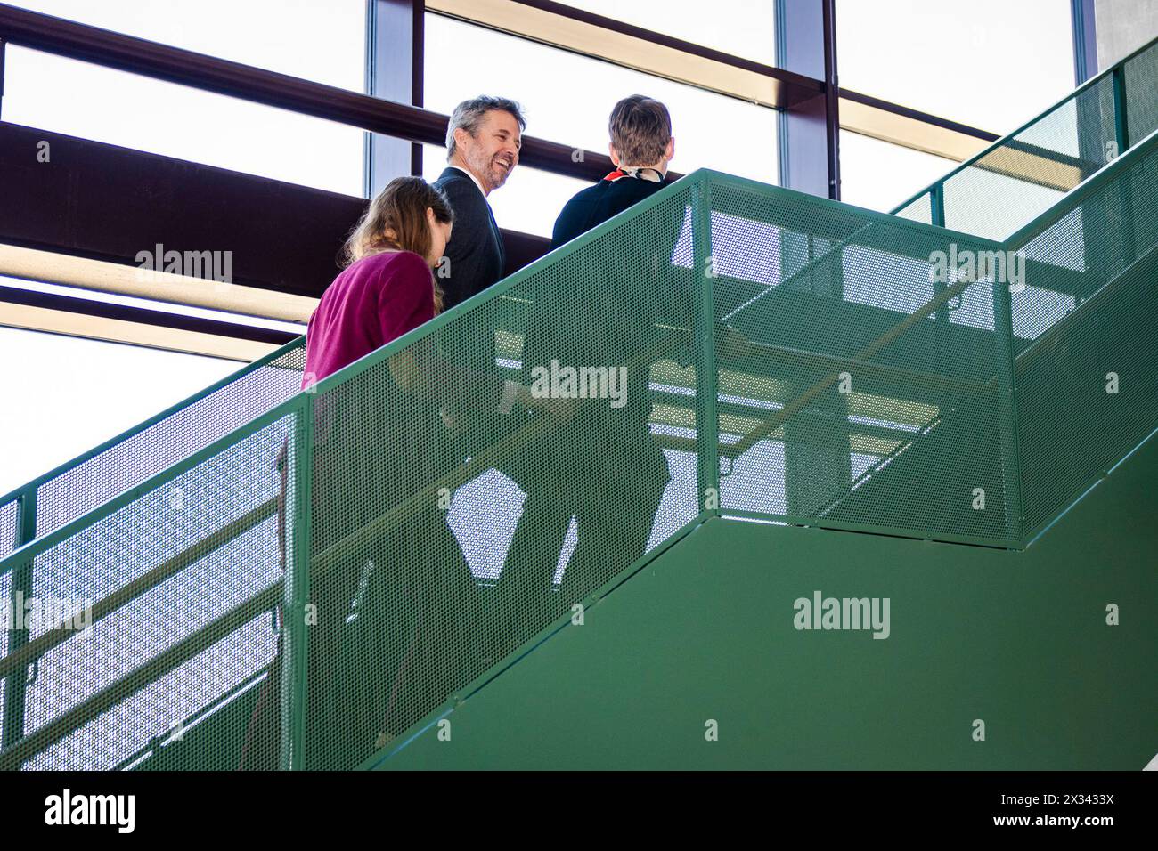 Copenhagen, Denmark. 24th Apr, 2024. King Frederik X, rector Julie ...