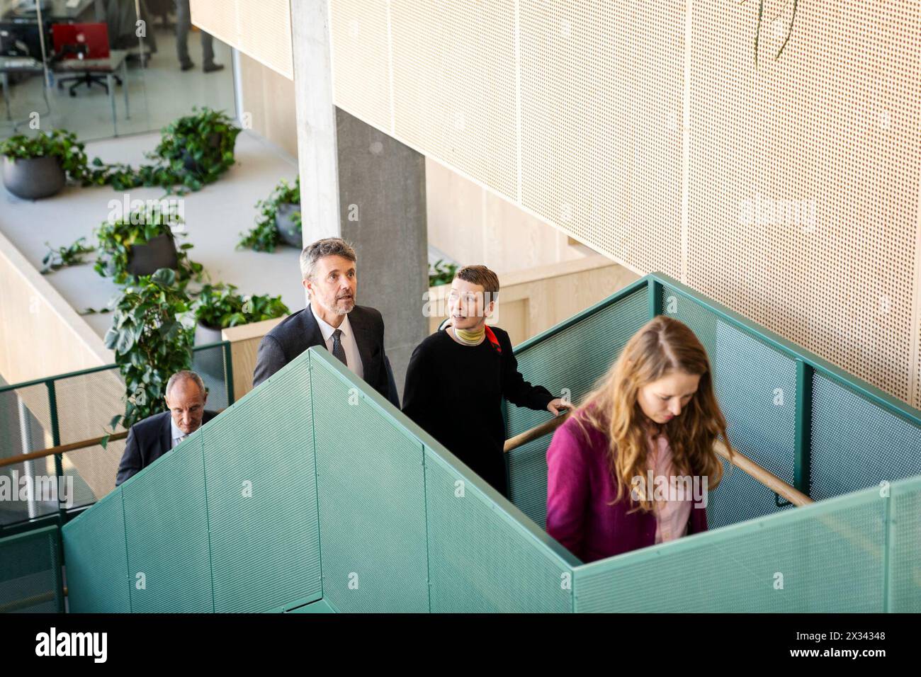 Copenhagen, Denmark. 24th Apr, 2024. King Frederik X, rector Julie ...