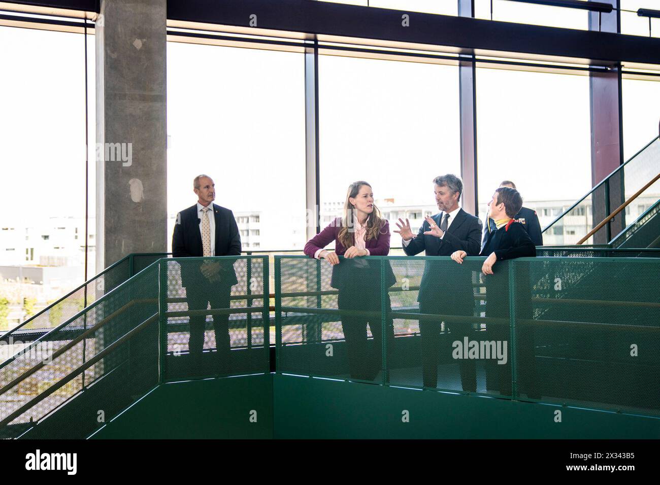 Copenhagen, Denmark. 24th Apr, 2024. King Frederik X, Rector Julie ...