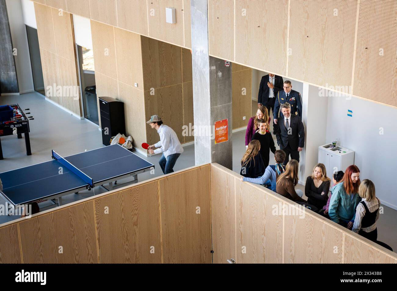 Copenhagen, Denmark. 24th Apr, 2024. King Frederik X, rector Julie ...