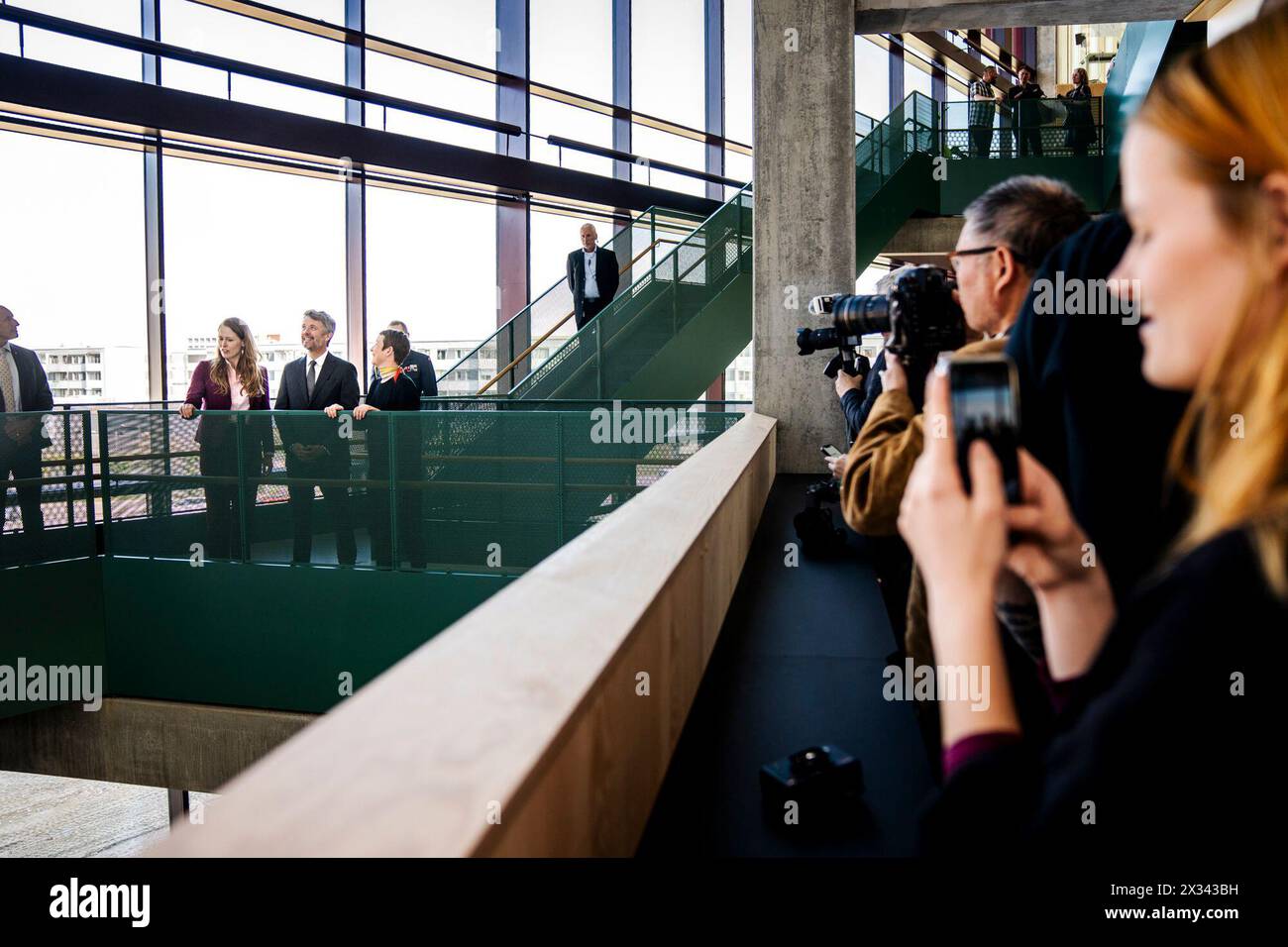 Copenhagen, Denmark. 24th Apr, 2024. King Frederik X, Rector Julie ...