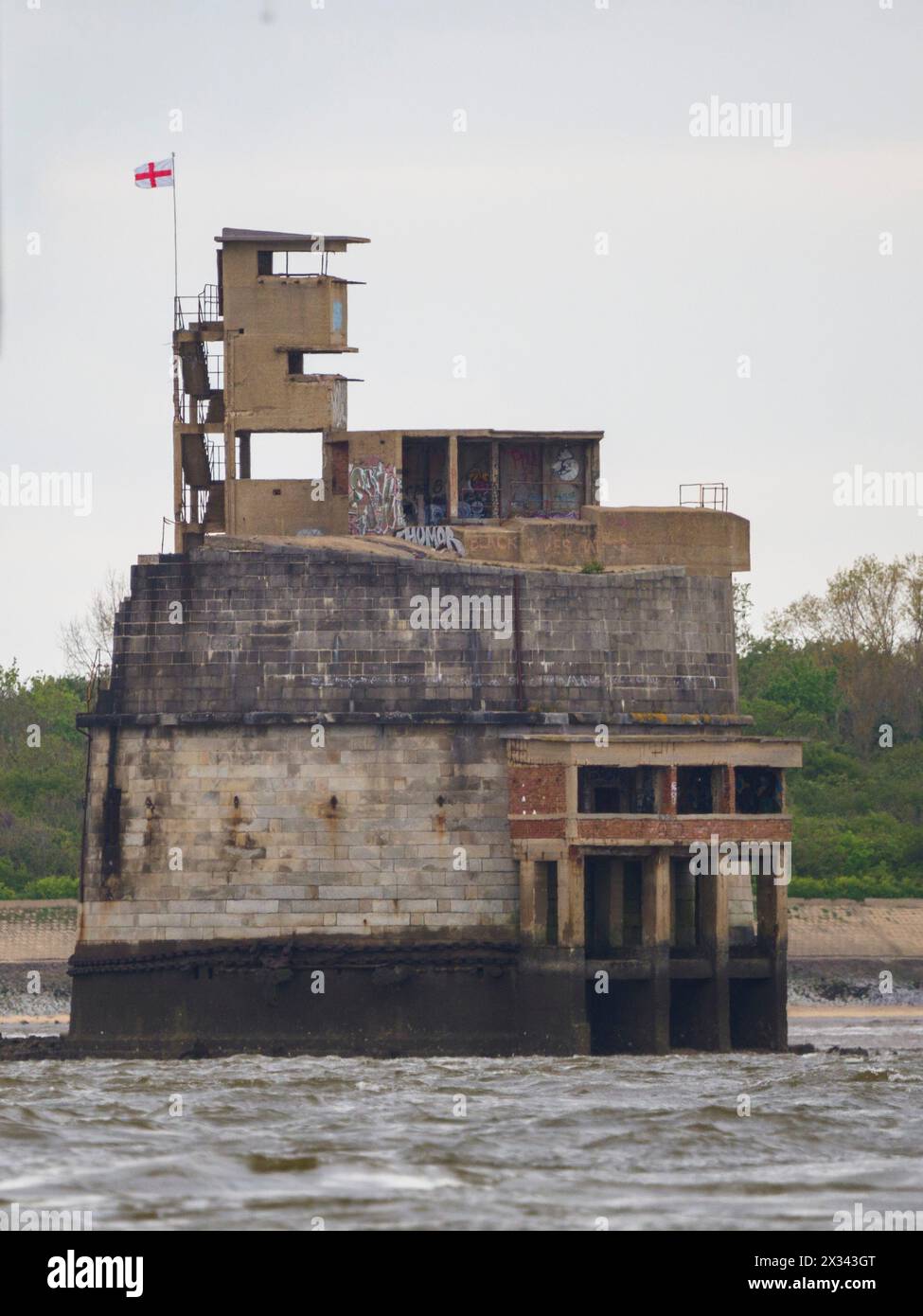 Sheerness, Kent, UK. 24th Apr, 2024. Iconic gun tower 'No 1 The Thames ...
