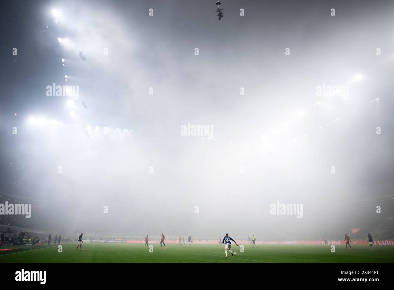 Ac milan inter milan flares hi-res stock photography and images - Alamy