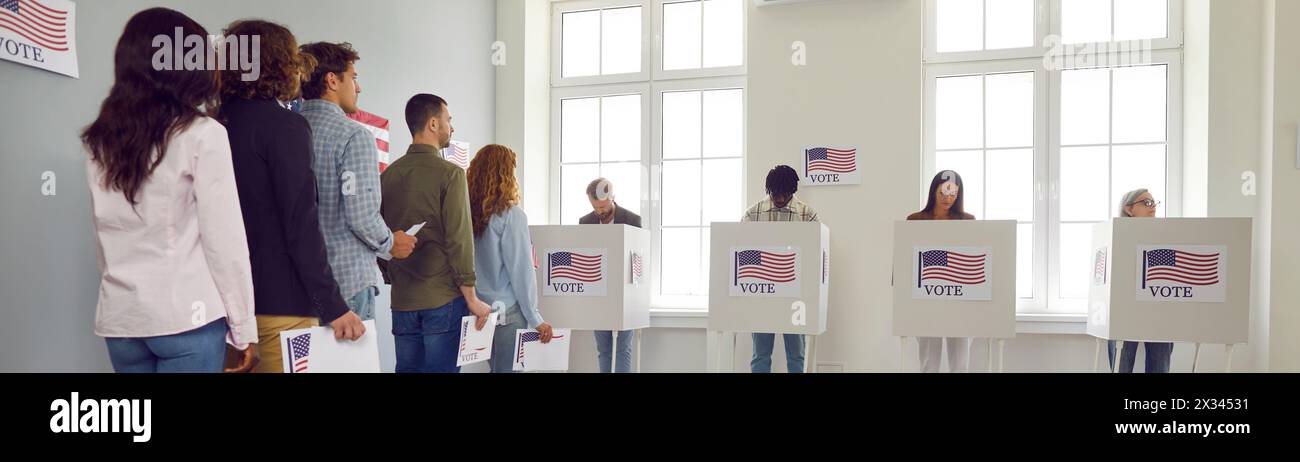 Us election poll station hi-res stock photography and images - Alamy