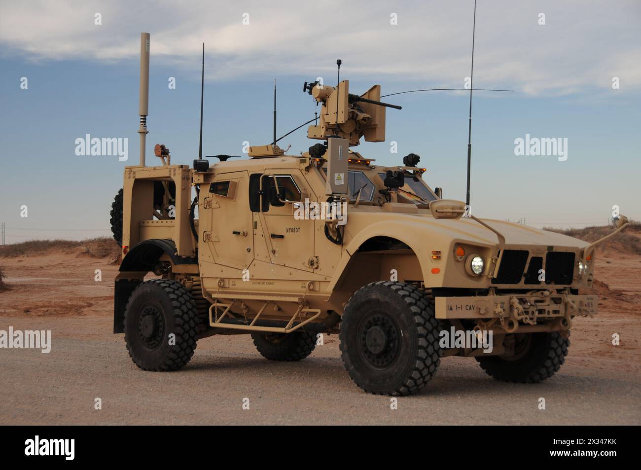 Oshkosh MRAP in Texas Desert Stock Photo - Alamy