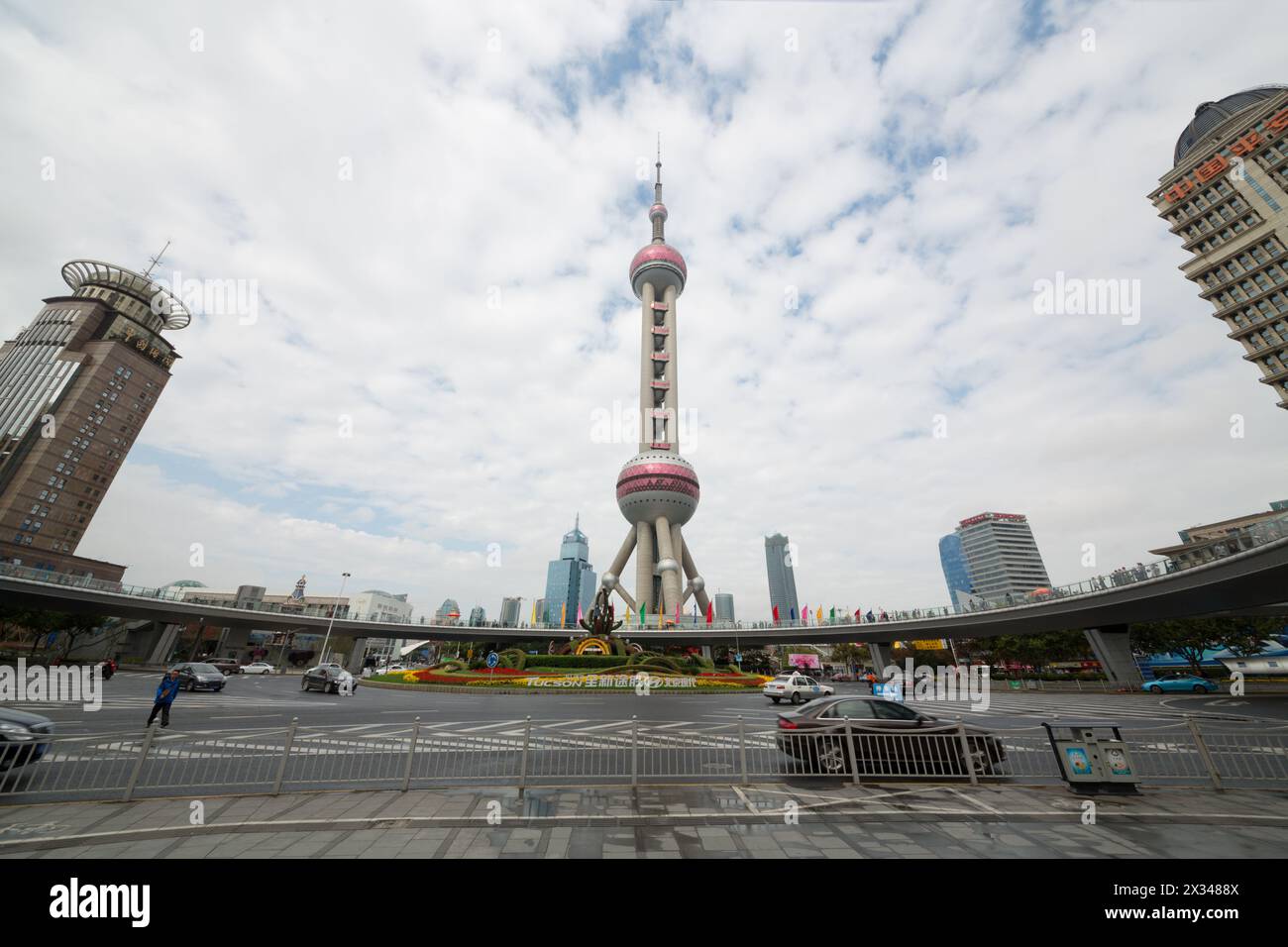 SHANGHAI - NOV 6, 2015: TV tower Oriental Pearl, Tower third highest in ...