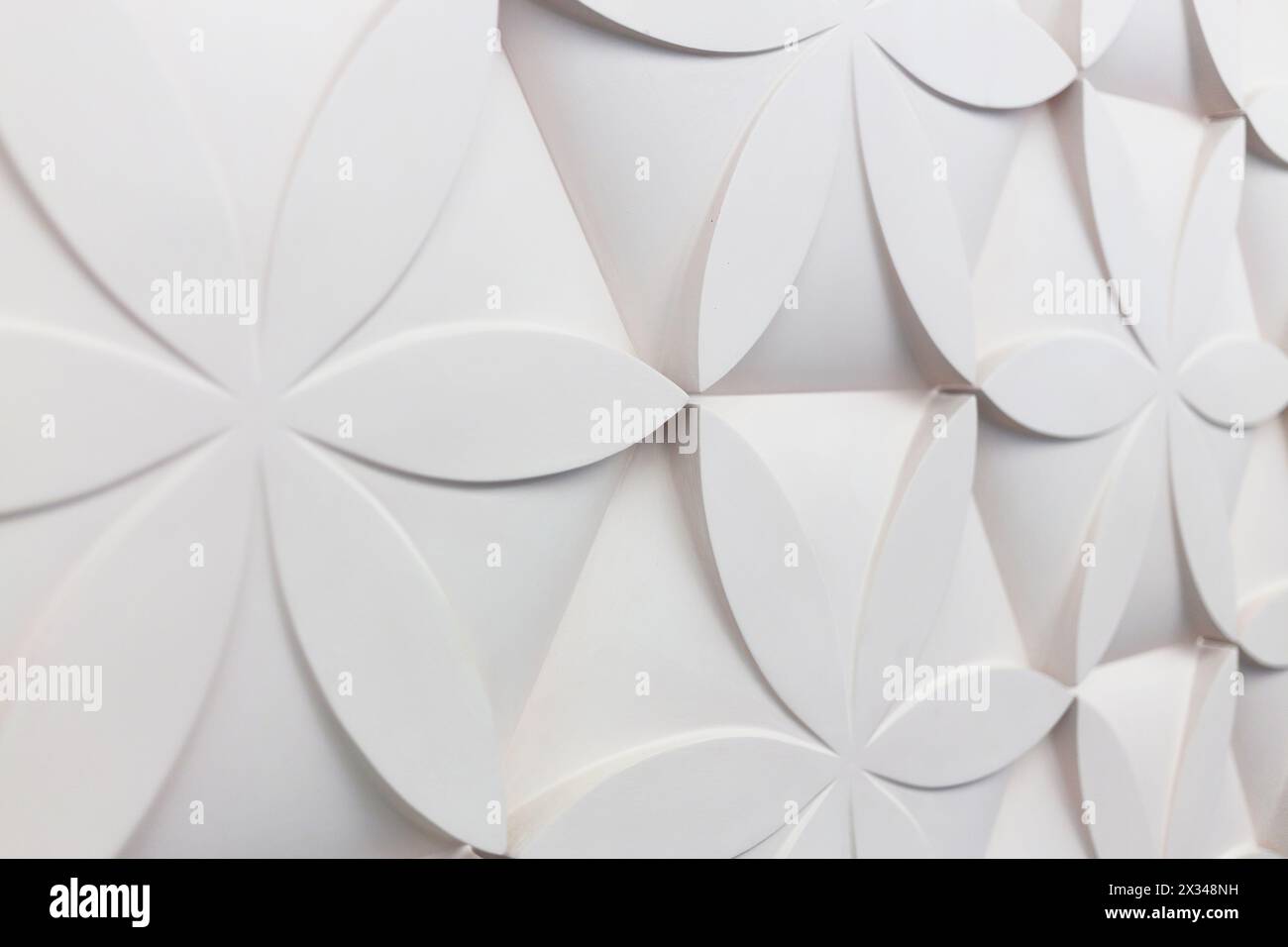 volume wall decoration, ornament of the repeating patterns of 3D-like ...