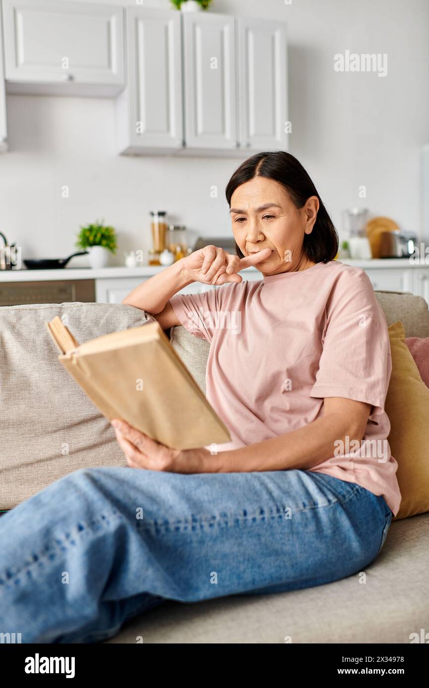 Woman fully immersed in soothing hi-res stock photography and images ...