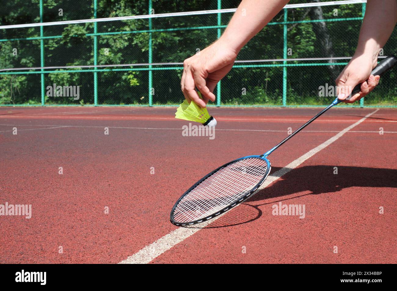 Motion shuttlecock player hi-res stock photography and images - Alamy