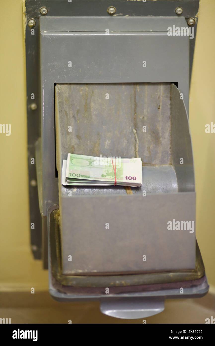 A stack of fake foreign notes in the garbage disposal Stock Photo - Alamy