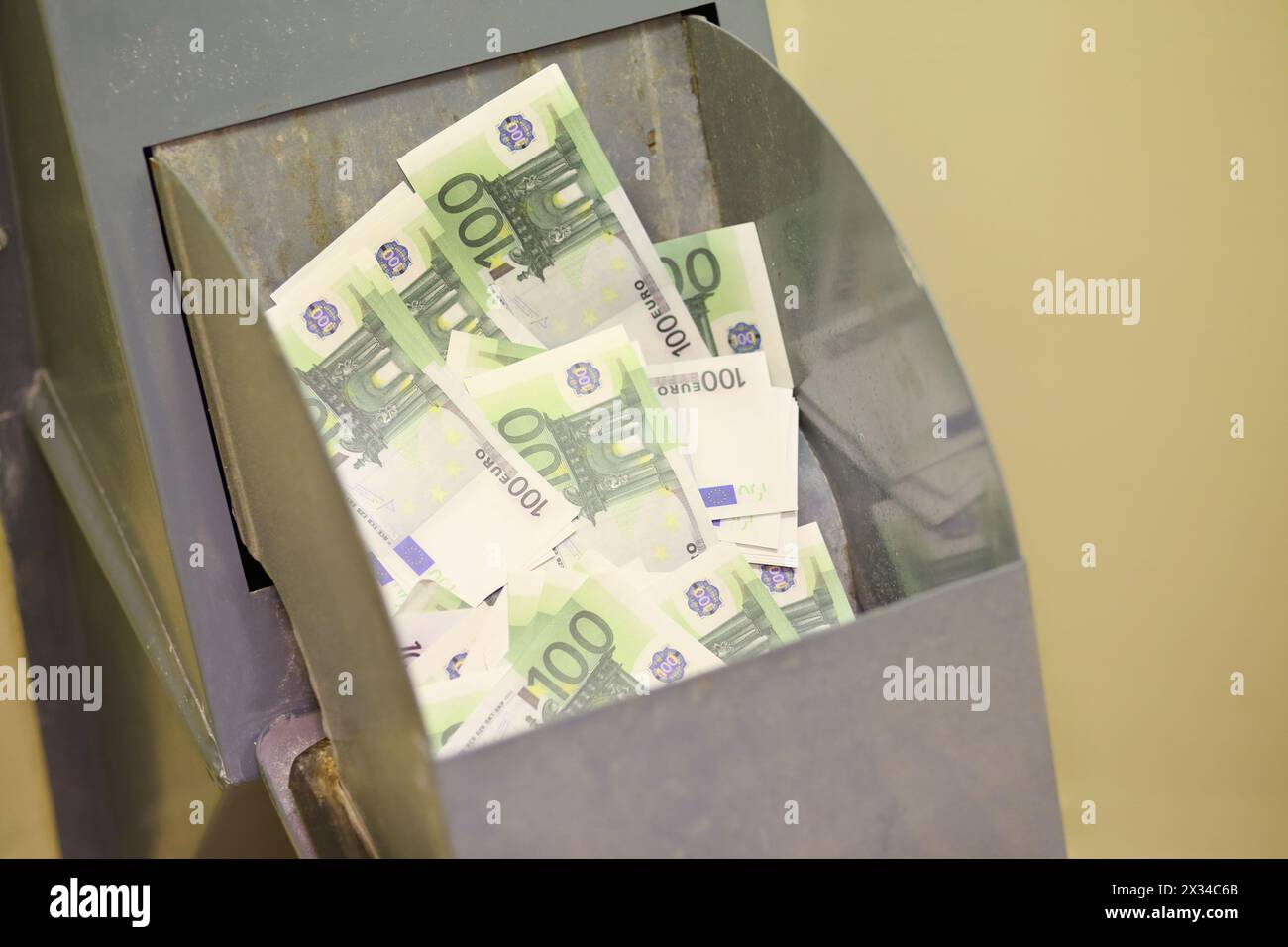 Pile of fake currency notes in the garbage disposal Stock Photo - Alamy