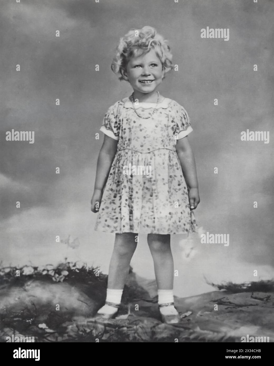 A photograph captures Princess Elizabeth at age 3 in 1929. This image ...