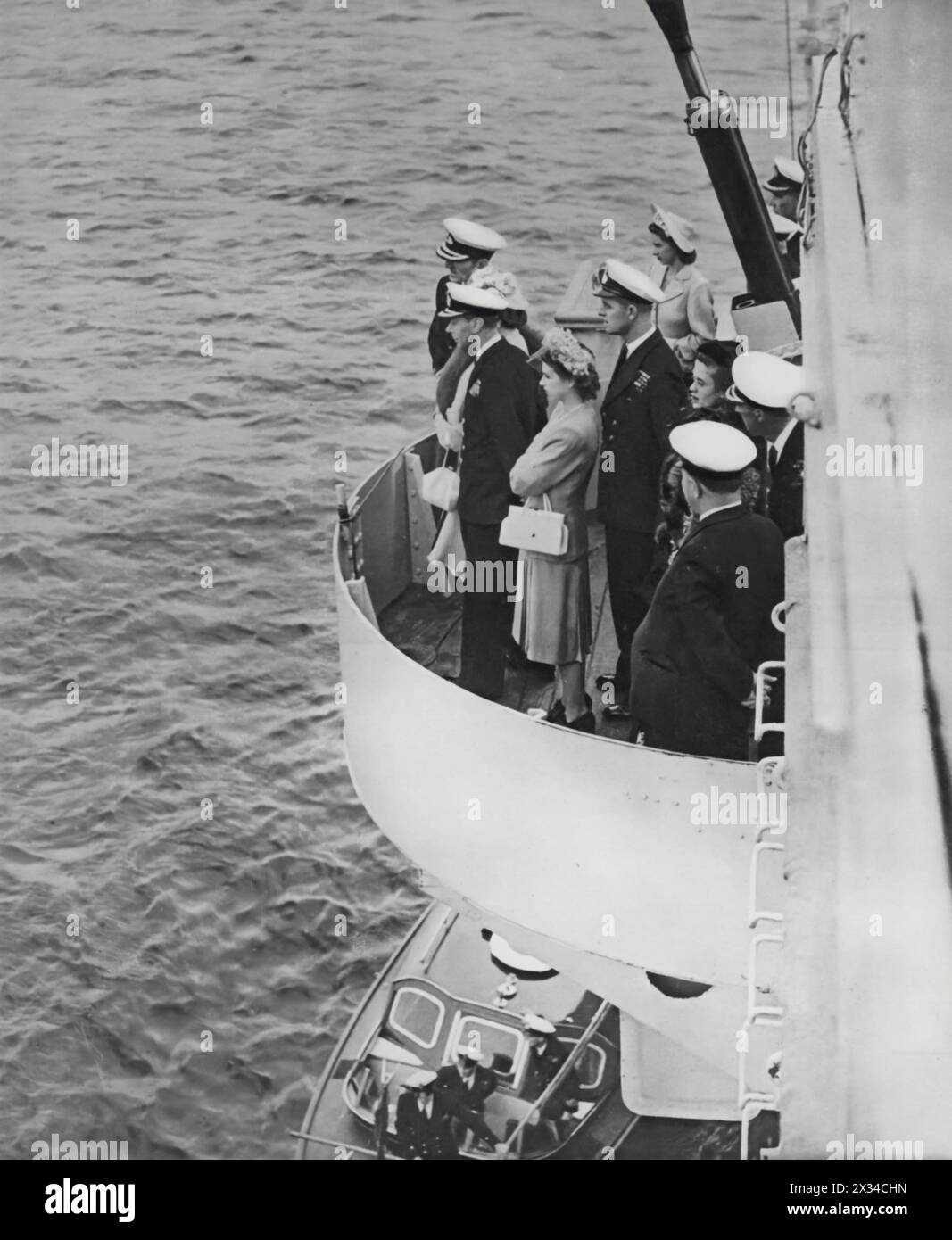 Princess Elizabeth and Philip, the Duke of Edinburgh, are pictured ...