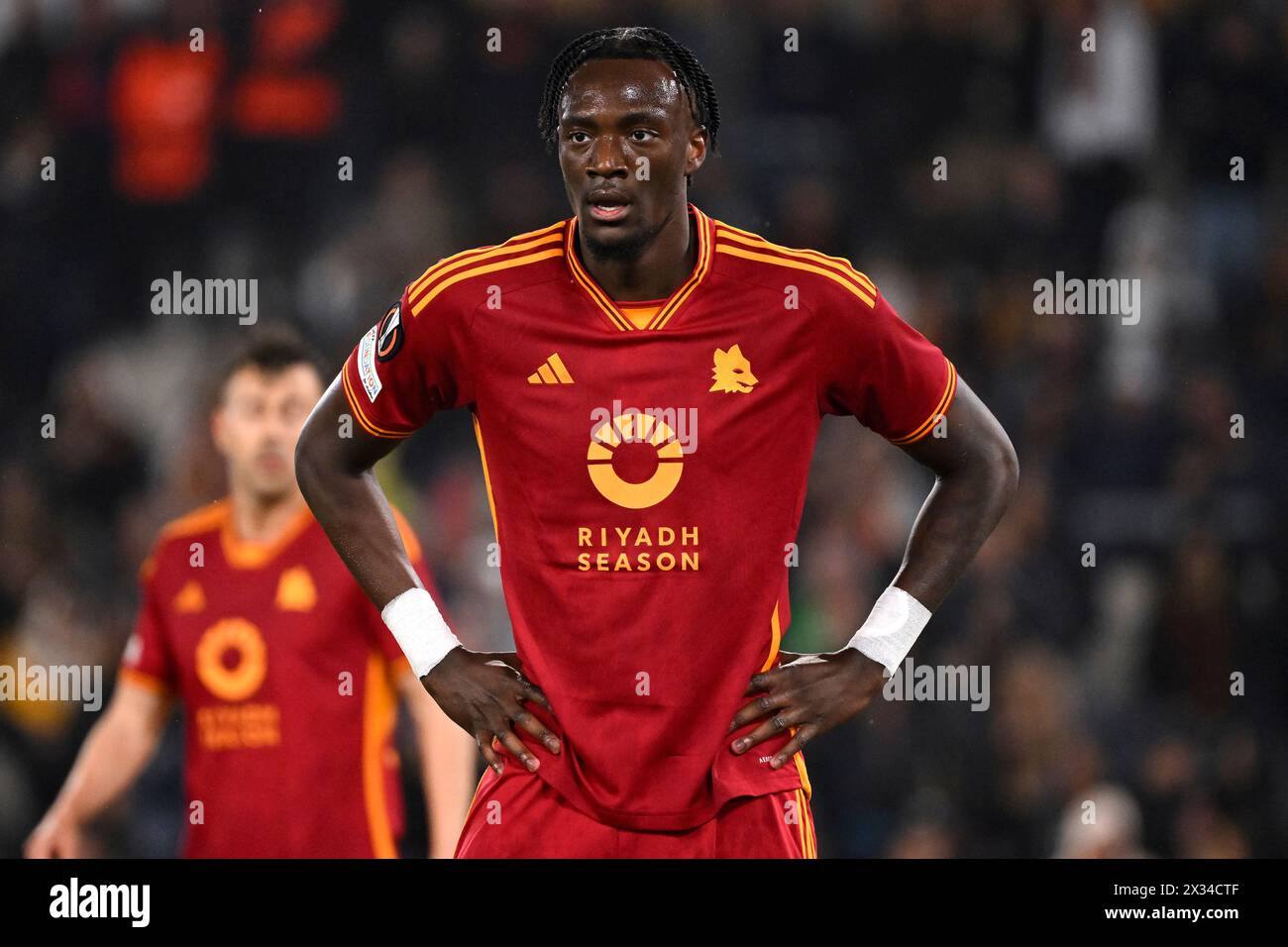 Tammy Abraham of AS Roma looks on during the Europa League football ...