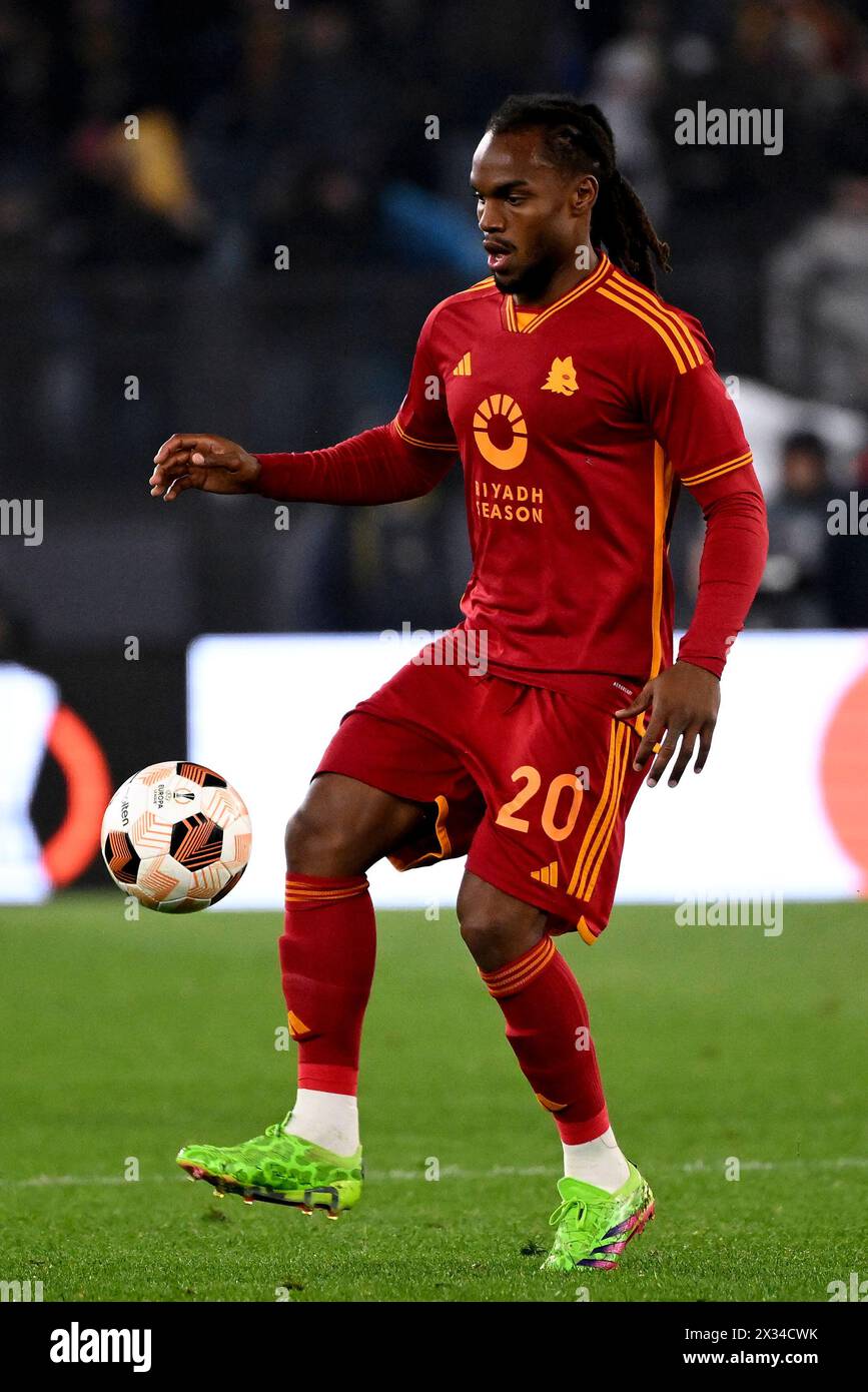 Renato Sanches of AS Roma in action during the Europa League football match between AS Roma and ...