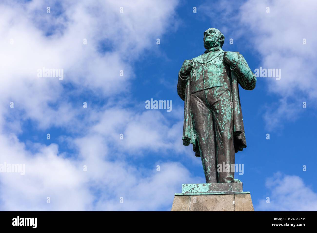 Reykjavik, Iceland, 14.05.22. Statue of scholar and independence leader ...