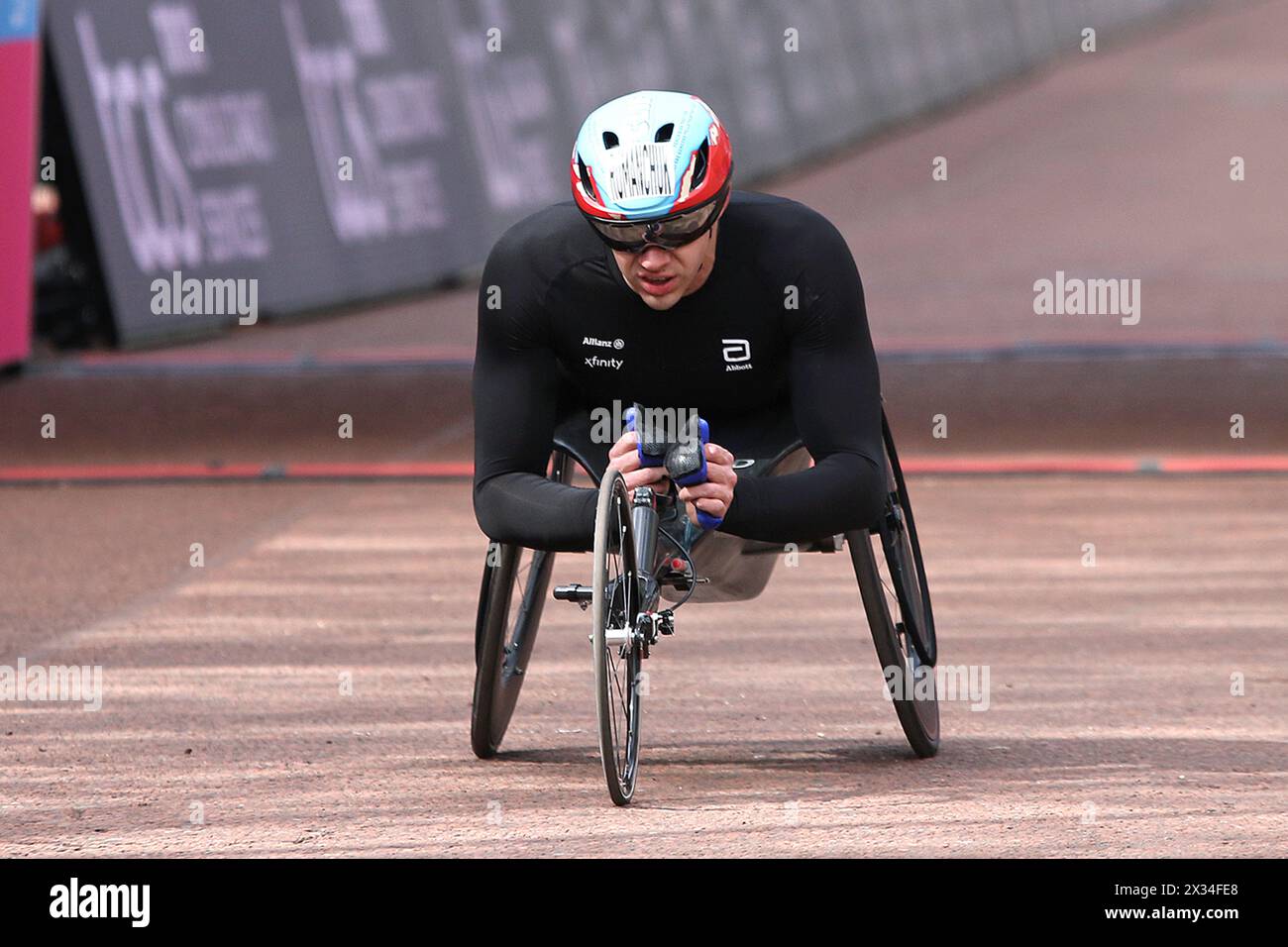 Daniel Romanchuk of the USA finishes 2nd in the mens wheelchair ...