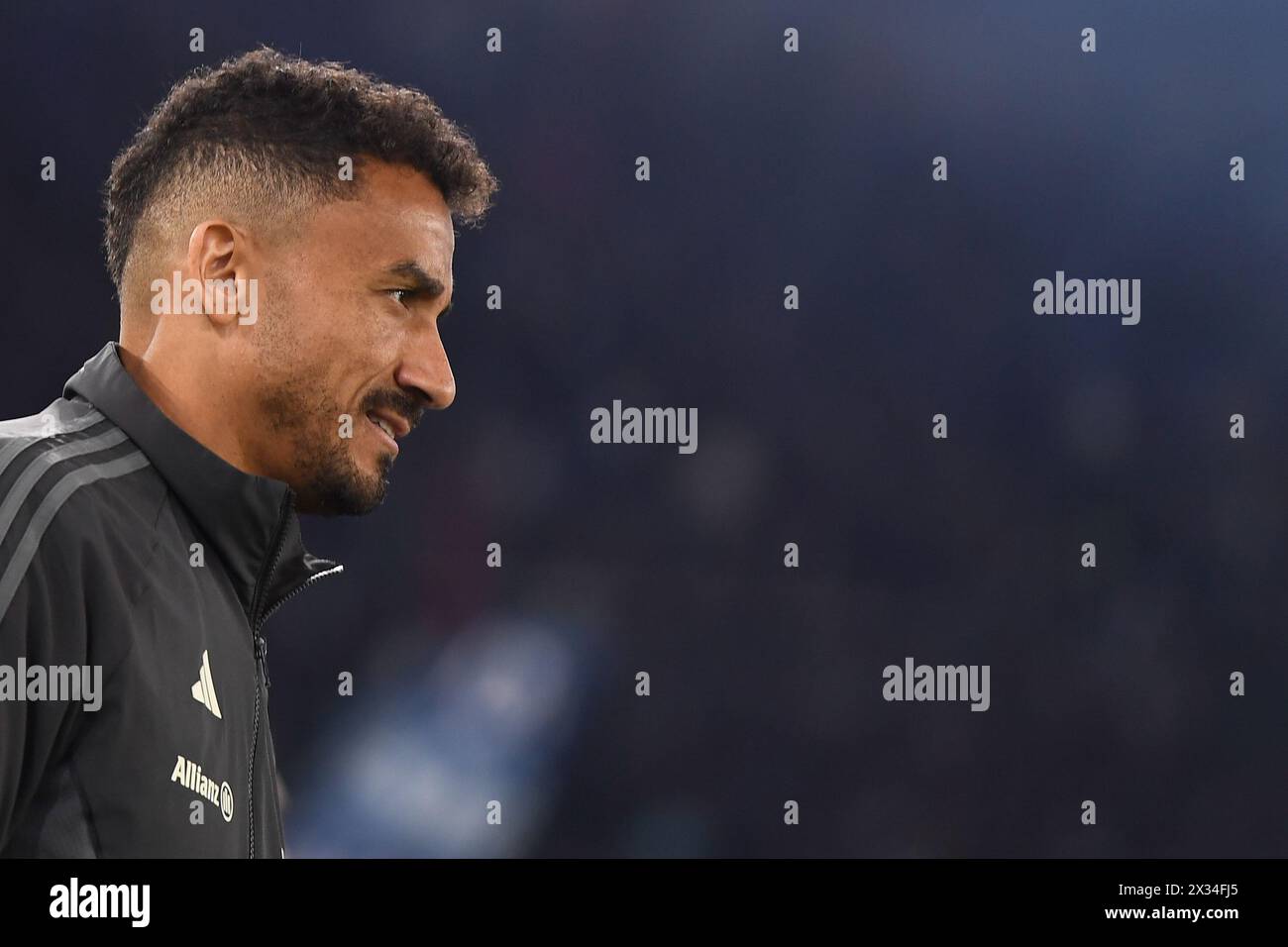 Juventus’ Danilo enters in the pitch during the Coppa Italia Football ...