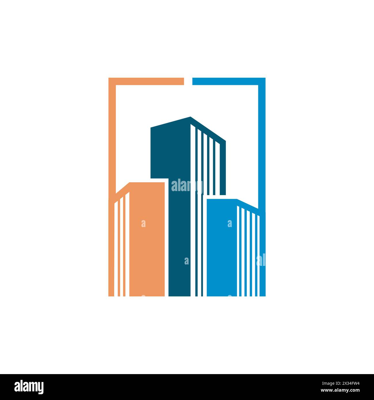 Residential tower building Cut Out Stock Images & Pictures - Alamy